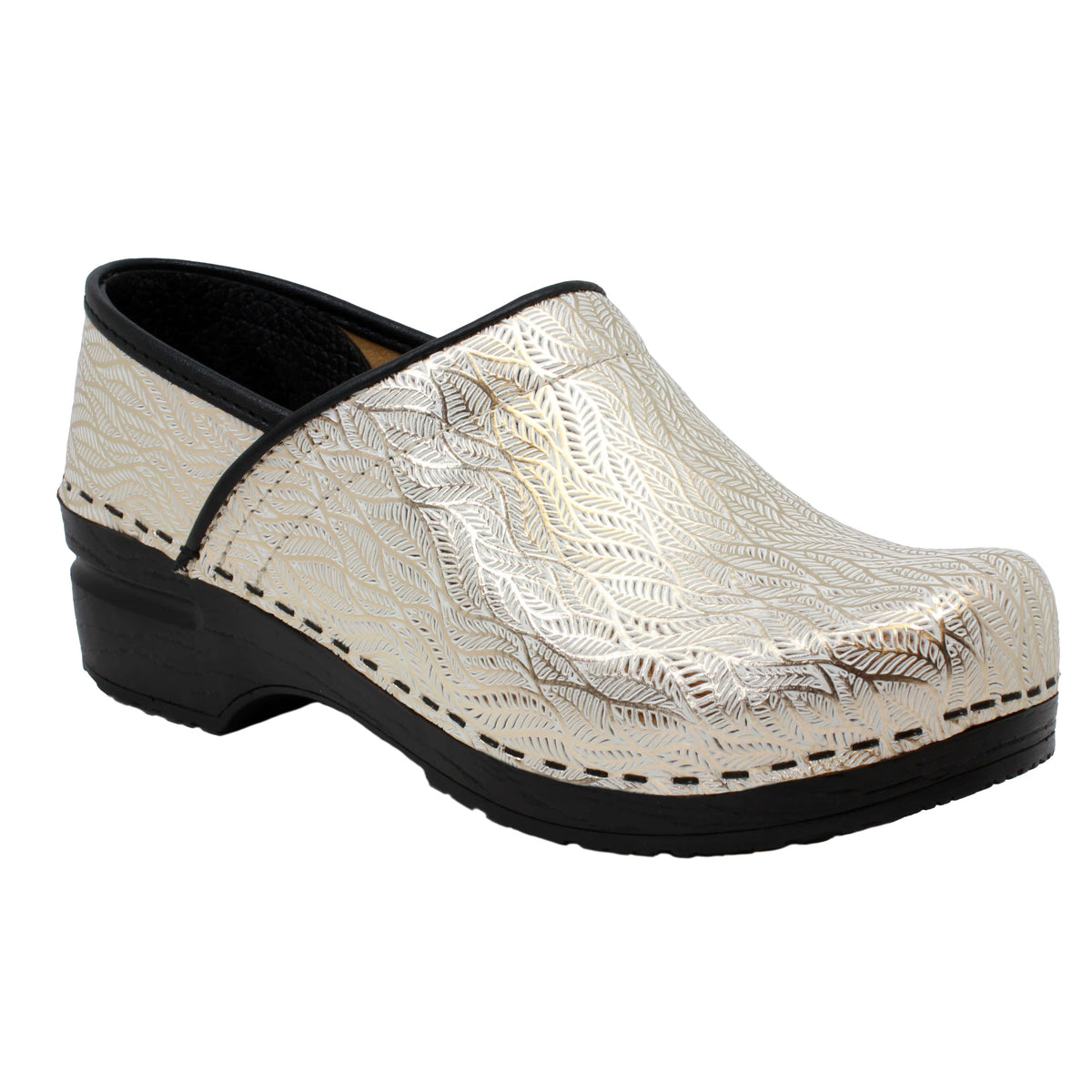 BJORK PROFESSIONAL Mysa Natural Tooled Leather Clogs– ClogOutlet.com