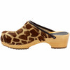 BJORK Safari Wood Open Back Giraffe Clogs– ClogOutlet.com