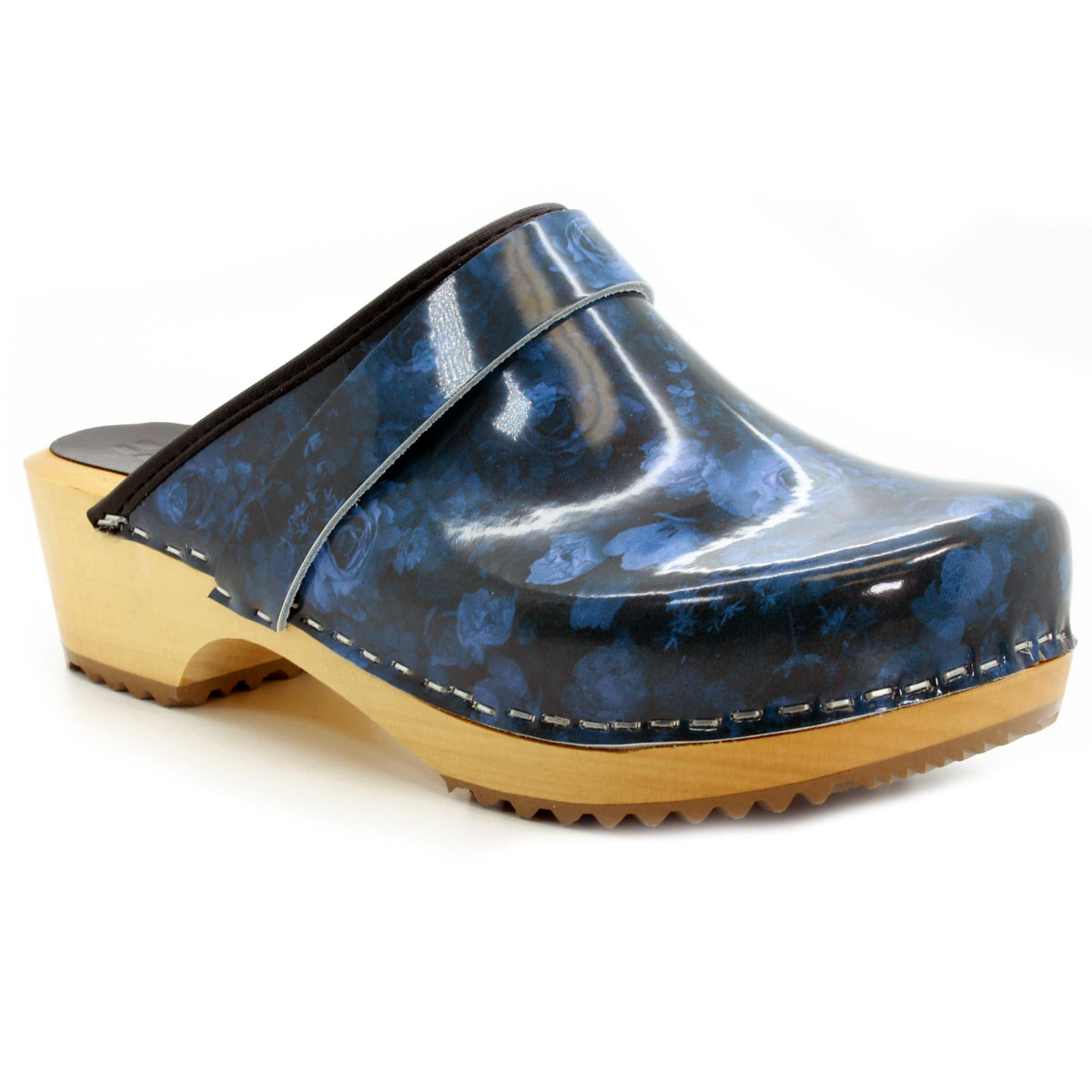 BJORK Agata Wood Open Back Leather Clogs– ClogOutlet.com