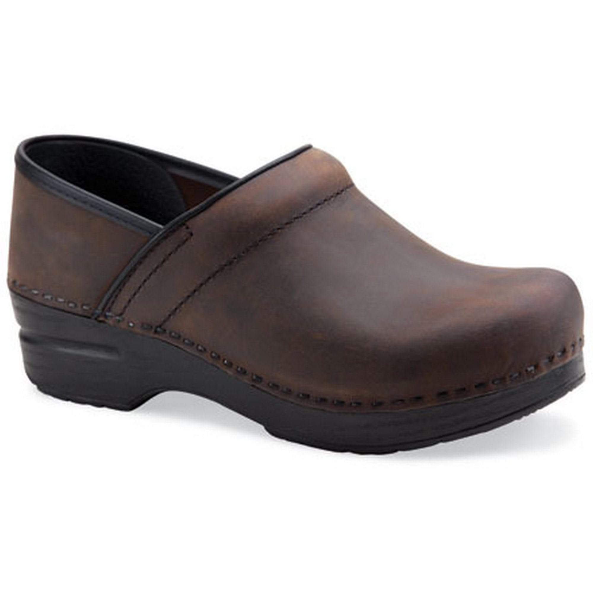 DANSKO Men's Professional Brown Oiled Leather Clogs DANSKO Men's Professional Brown Oiled Leather Clogs