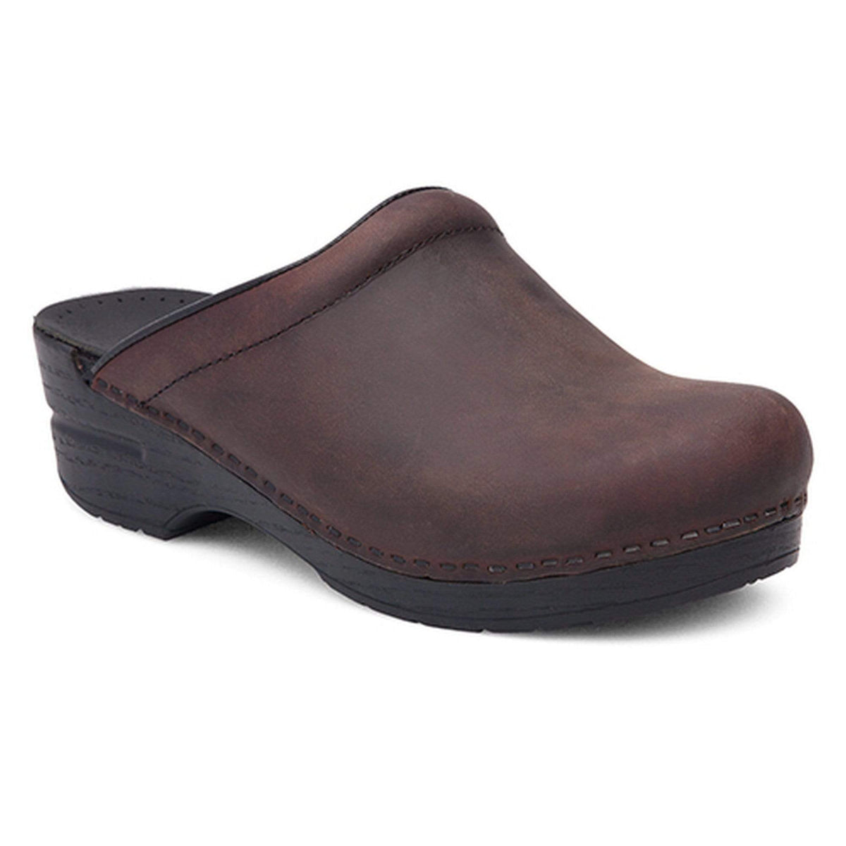 DANSKO Sonja Oiled Leather Open Back Clogs– ClogOutlet.com